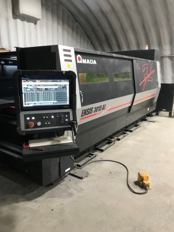 2017 Amada Ensis 3015 AJ Fiber Laser Cutting System (#3548)