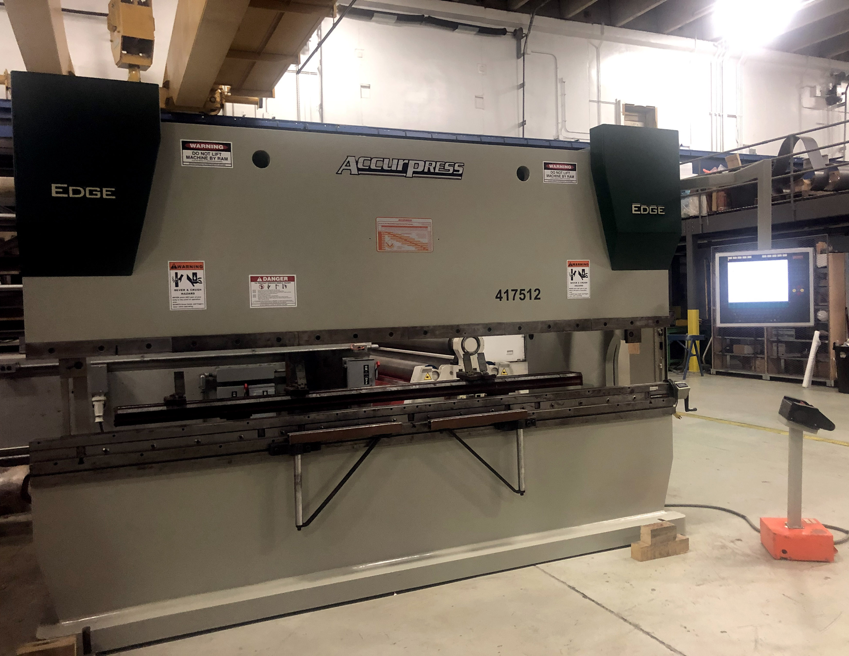 2010 Accurpress Edge 417512 Hydraulic Press Brake (#3608)