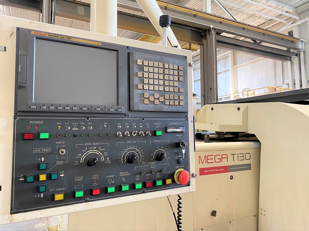 2007 Hwacheon Mega T130 Big Bore Heavy Duty CNC Lathe (#3844)