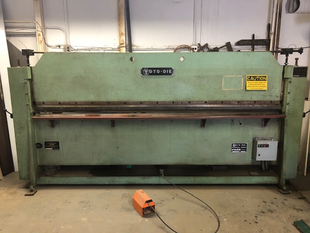 Roto-Die Model 10 Hydraulic Press Brake (#4205)
