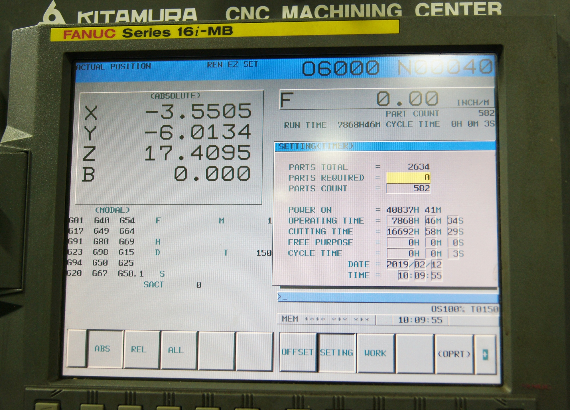 2010 Kitamura Mycenter HX-1000 Horizontal Machining Center (#4237)