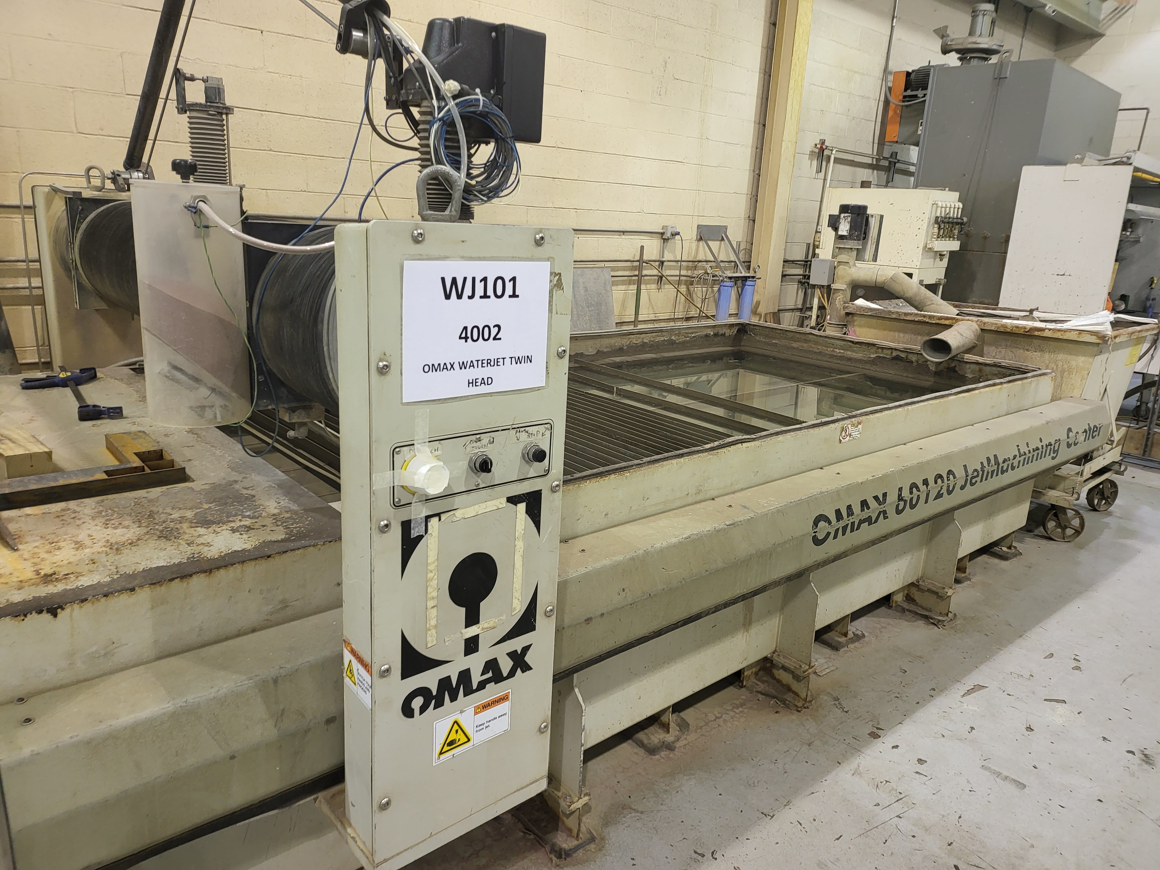 Omax 60120 Dual Head Waterjet Cutting System (#4400)
