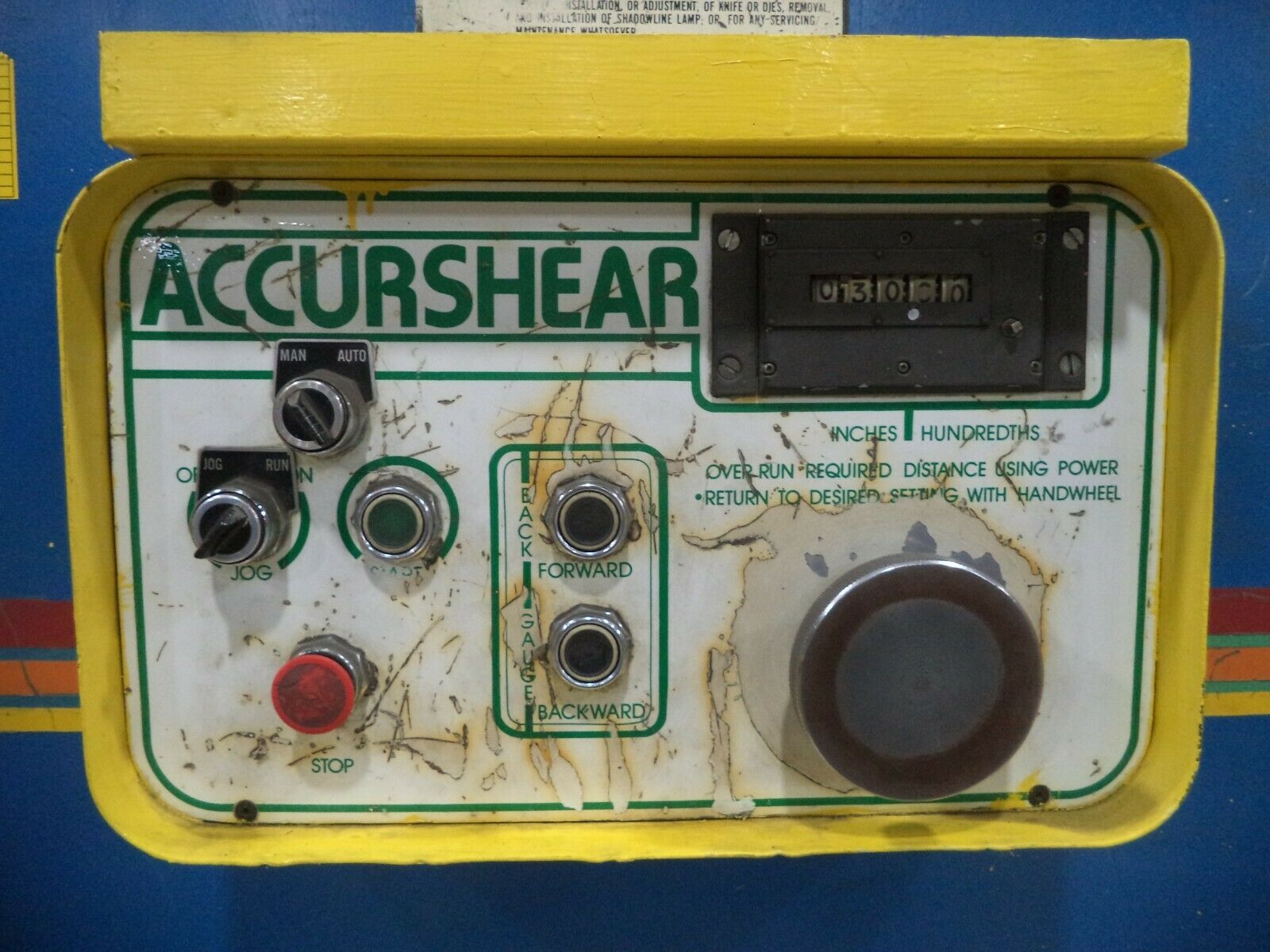 Accurshear 837512 3/8" X 12' Hydraulic Power Squaring Shear (#4515)