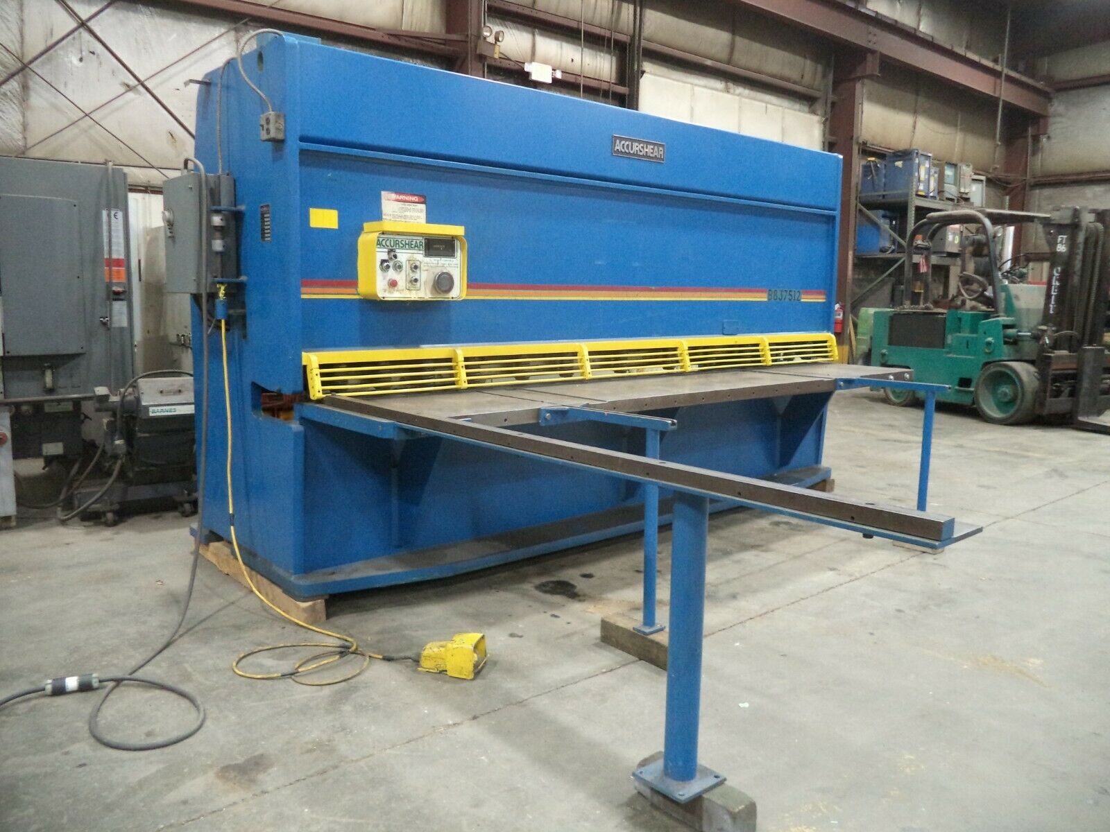 Accurshear 837512 3/8" X 12' Hydraulic Power Squaring Shear (#4515)