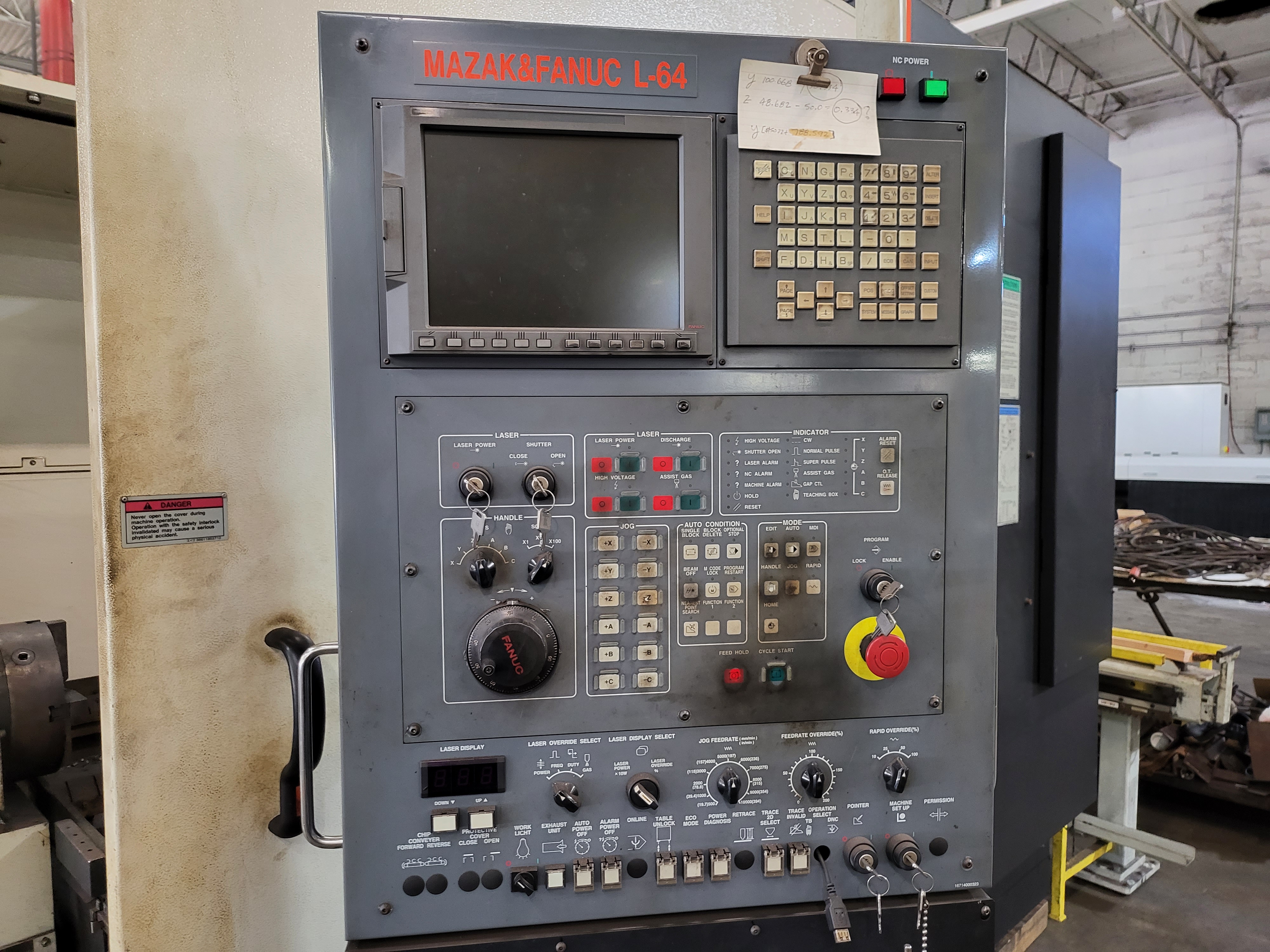 2014 Mazak Space Gear U-44 Laser Cutting System (#4767)