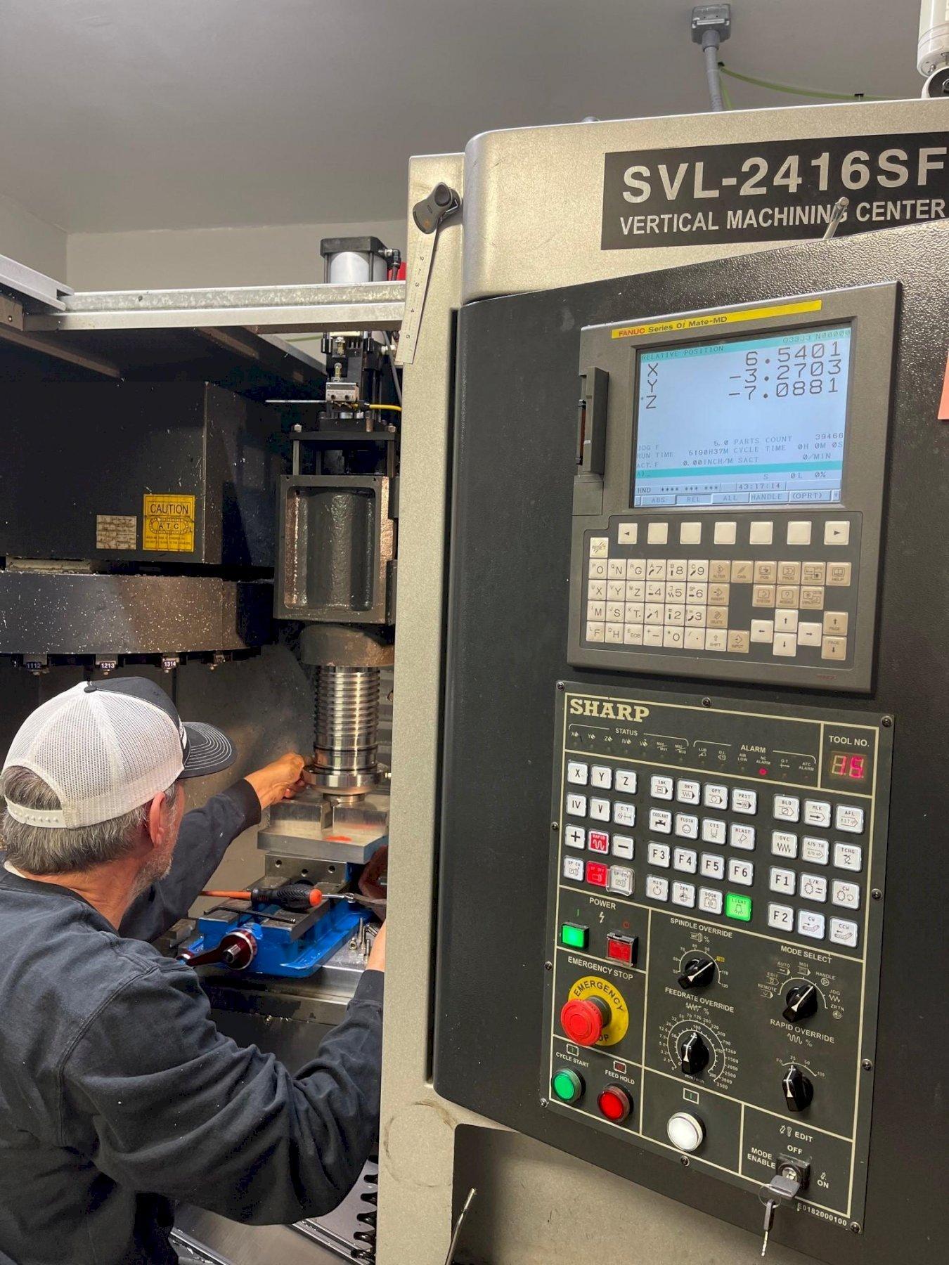 Sharp SVL-2416SF Vertical Machining System (#4789)