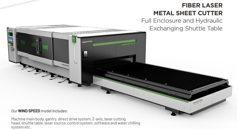 New Bescutter Windspeed 2560 Laser Cutting System (#4830)