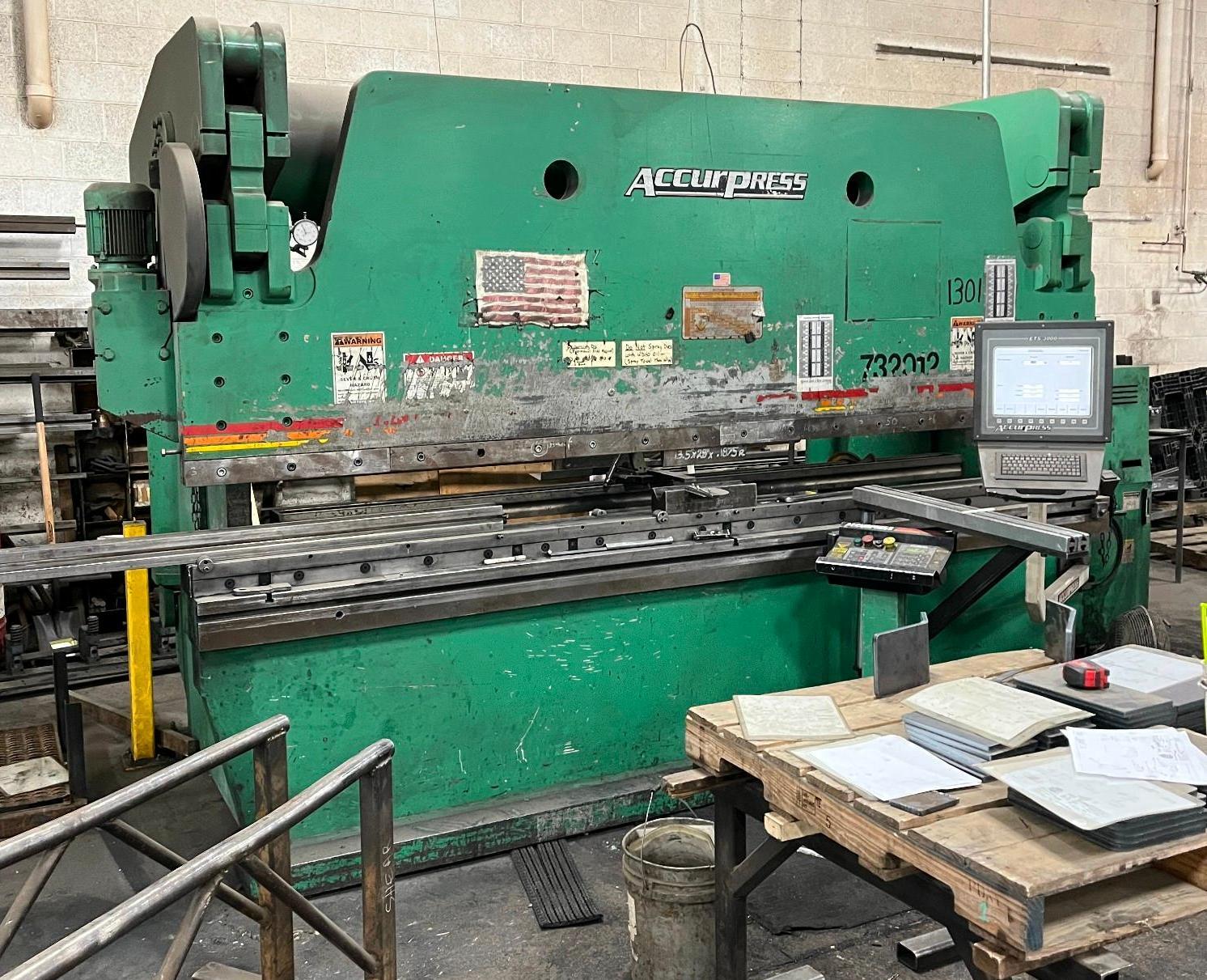Accurpress 732012 Hydraulic Press Brake (#4835)