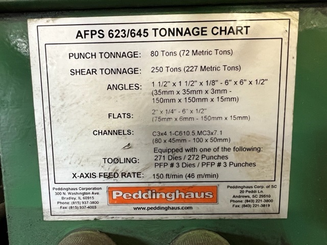 Peddinghaus AFPS-623L CNC Angle Line (#4890)