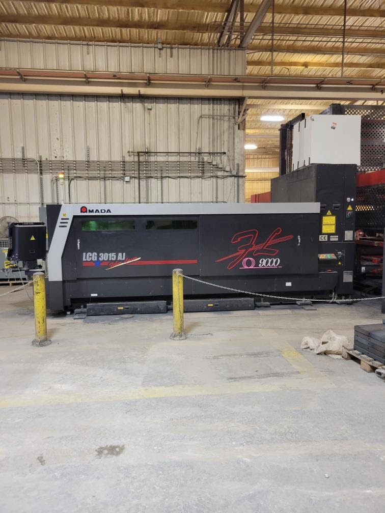 2017 Amada LCG 3015 AJ 9kW Fiber Laser Cutting System (#5072)