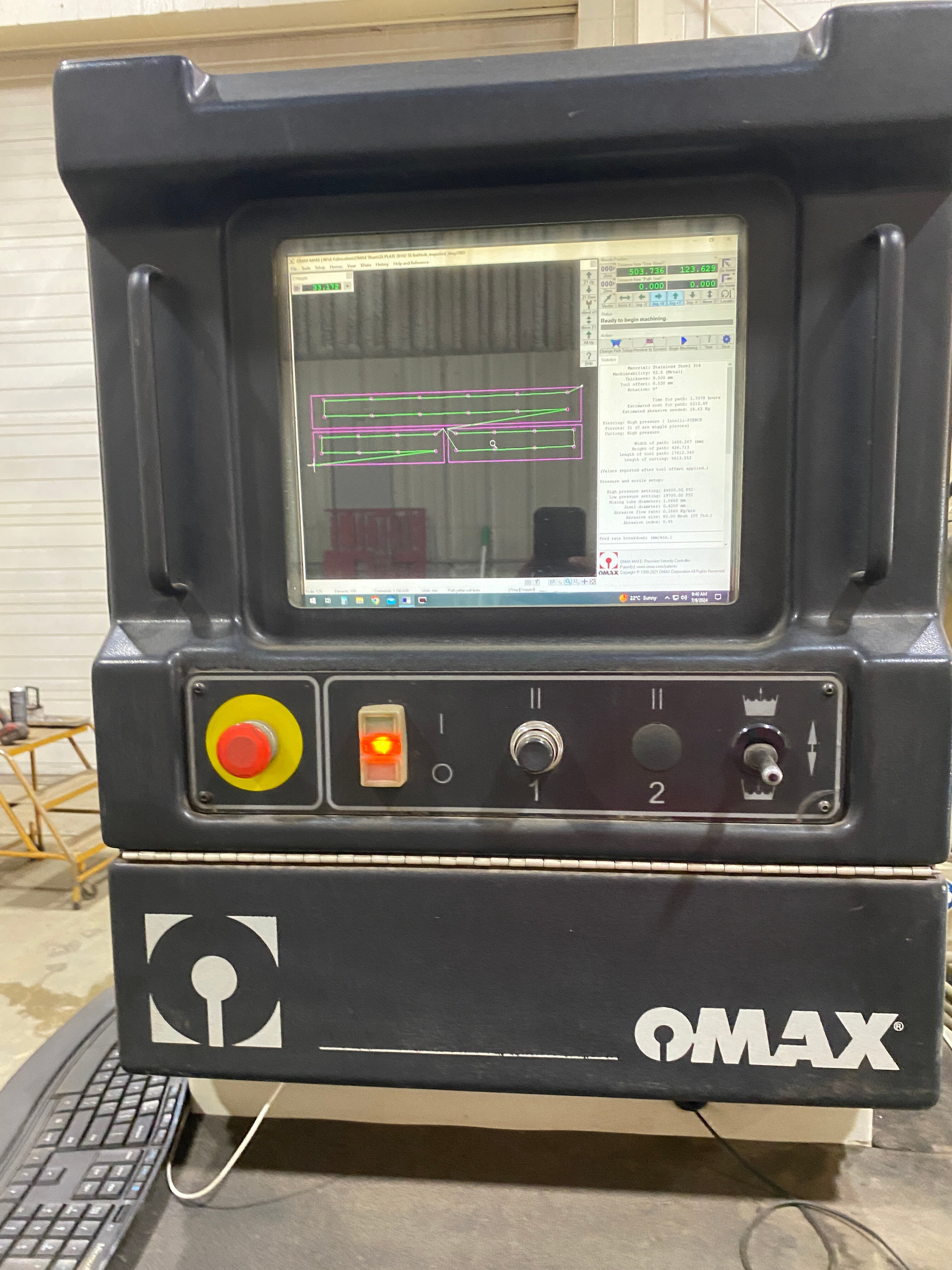 2014 Omax 120X JetMachining Center Waterjet Cutting System (#5269)