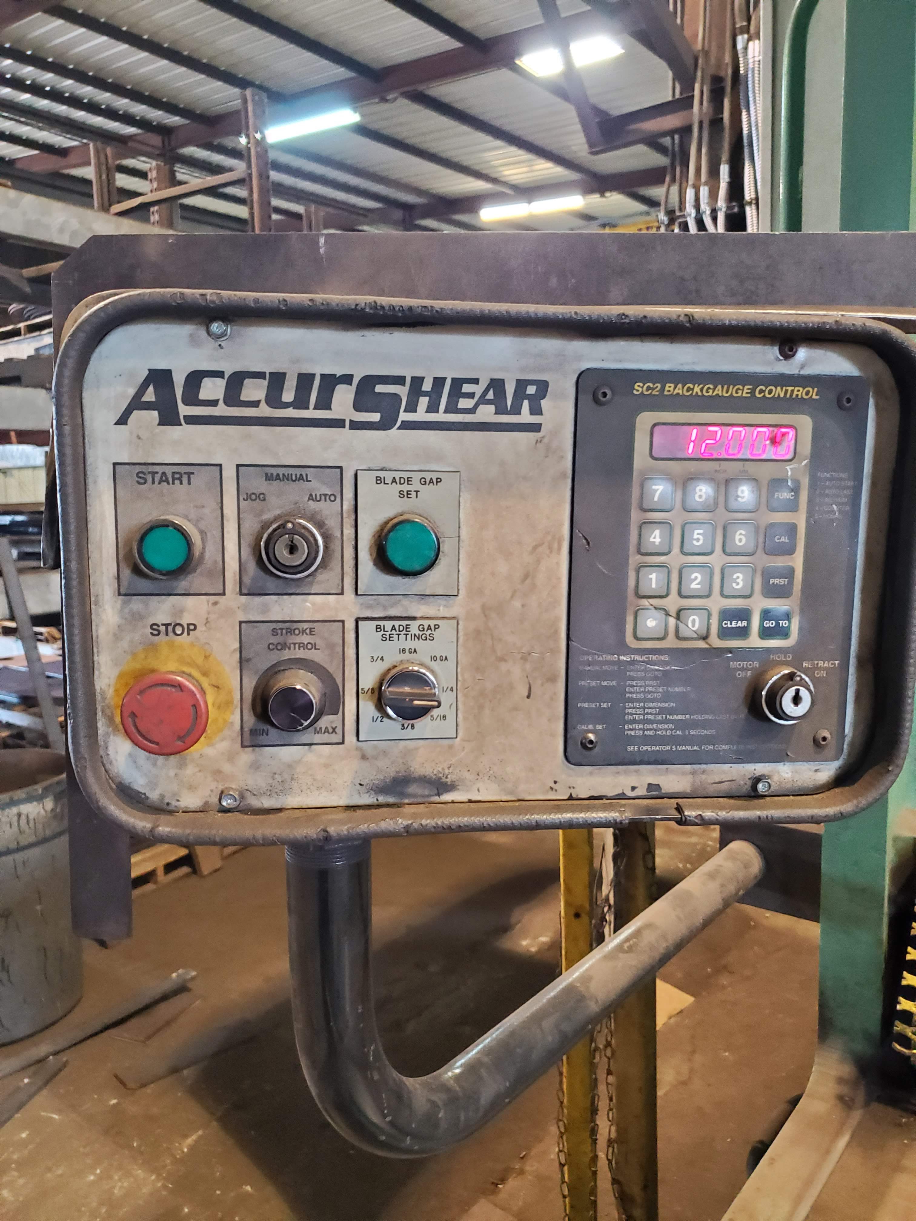 2000 Accurshear 875012 Hydraulic Shear (#5393)