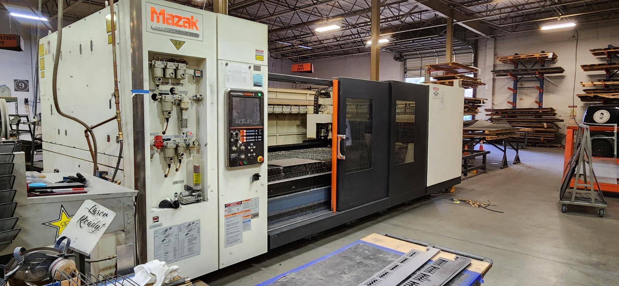 2015 Mazak Optiplex Nexus 3015 Laser Cutting System (#5396)
